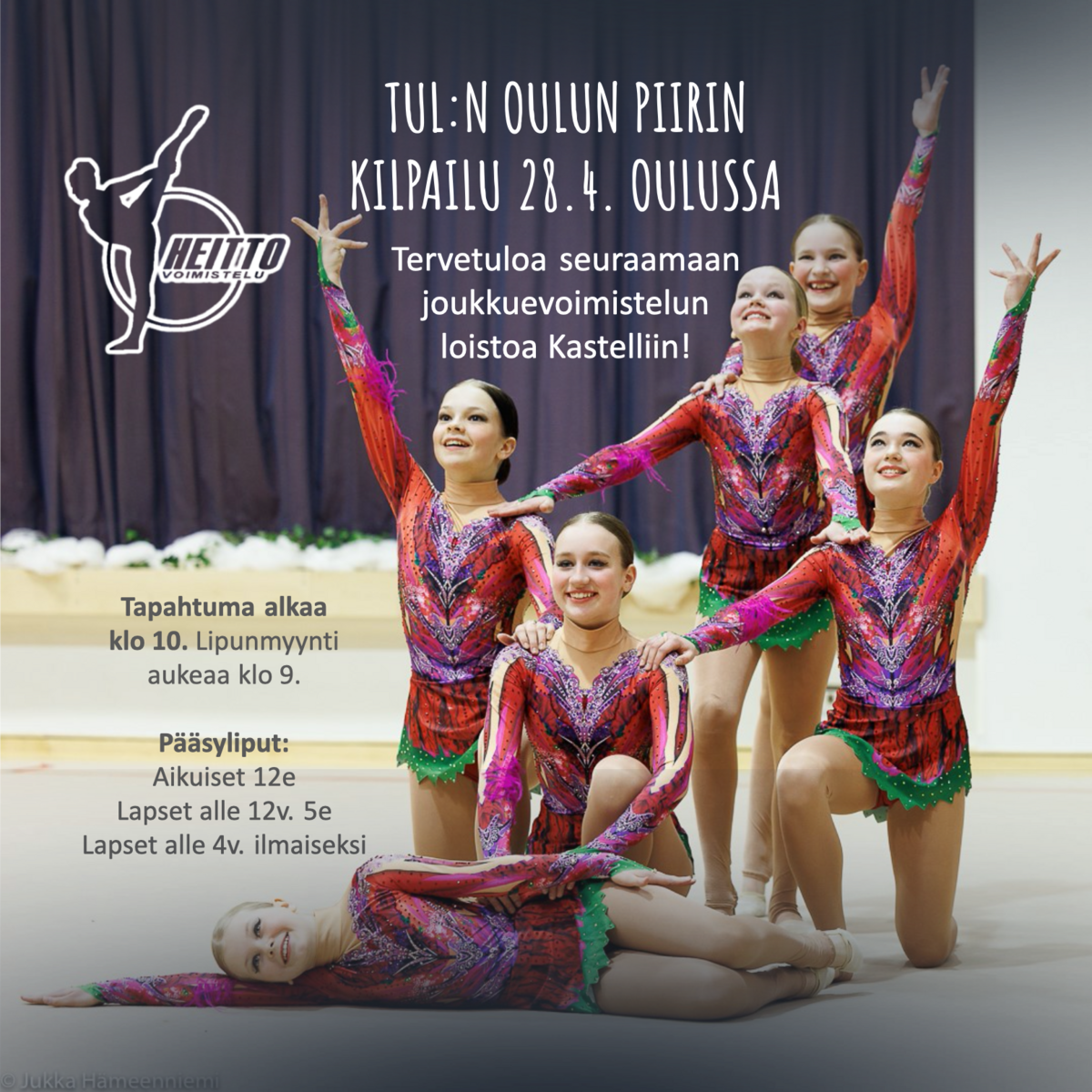 TUL:n Oulun piirin joukkuevoimistelun kilpailut 28.4. Kastellissa ... TUL:n Oulun piirin joukkuevoimistelun kilpailut 28.4. Kastellissa ...